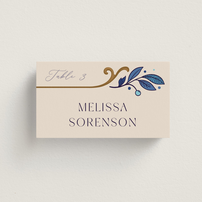 Gilded Place Cards by GeekInk Design | Minted