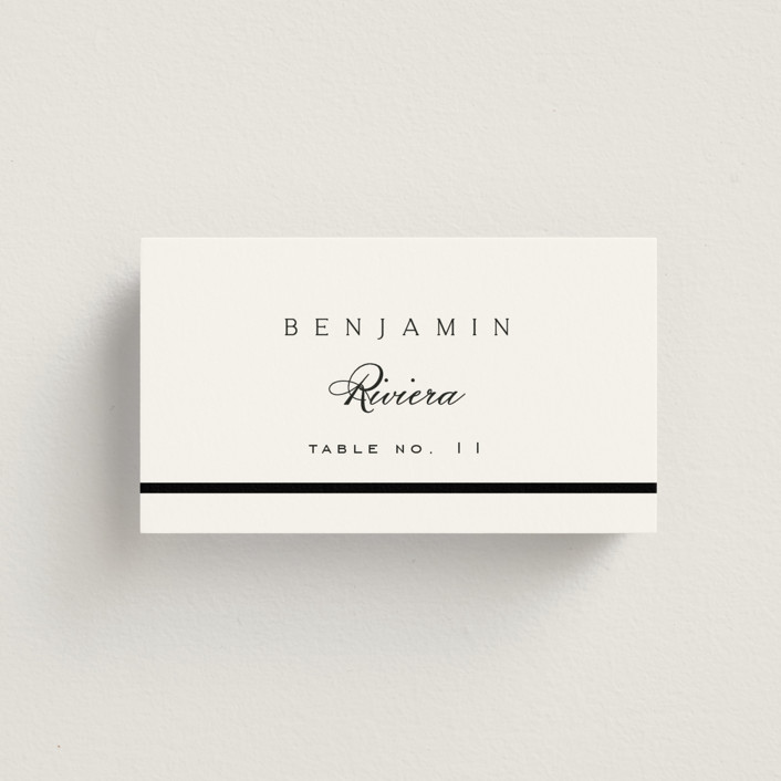 Stripe Bevel Place Cards by Amy Kross | Minted
