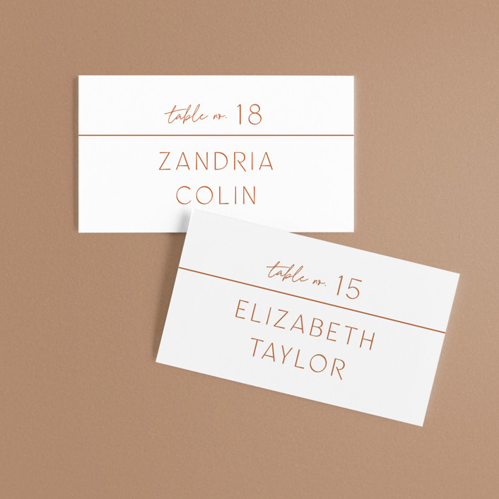 Modern Ticket Place Cards by Alethea and Ruth | Minted