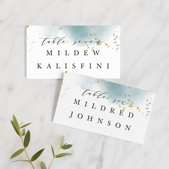 Ethereal Dust Place Cards by Hannah Williams | Minted