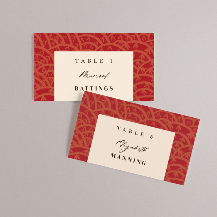 Mizu Pattern Place Cards by Kanika Mathur | Minted