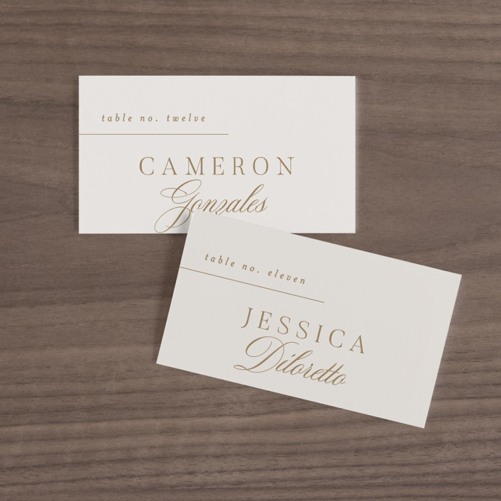 Emblem Place Cards by Everett Paper Goods | Minted