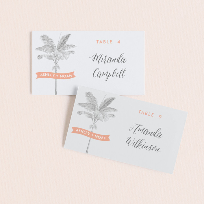 Palm Place Cards by Lauren Chism | Minted