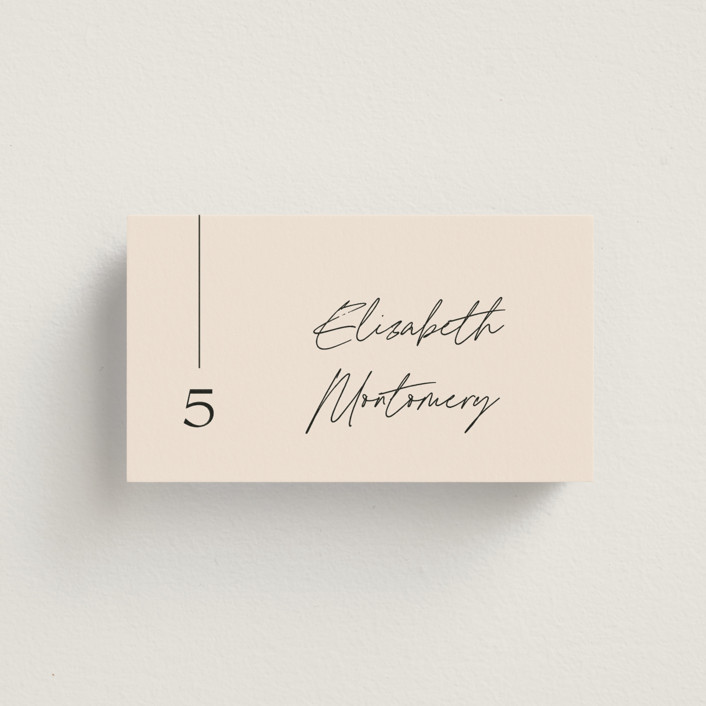 Modern Aligned Place Cards by Carolyn MacLaren | Minted