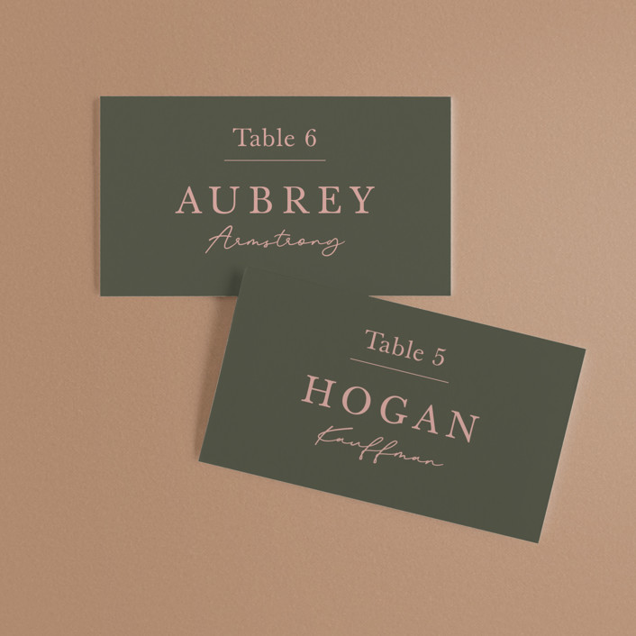 Simple Type Place Cards by Stacey Meacham | Minted