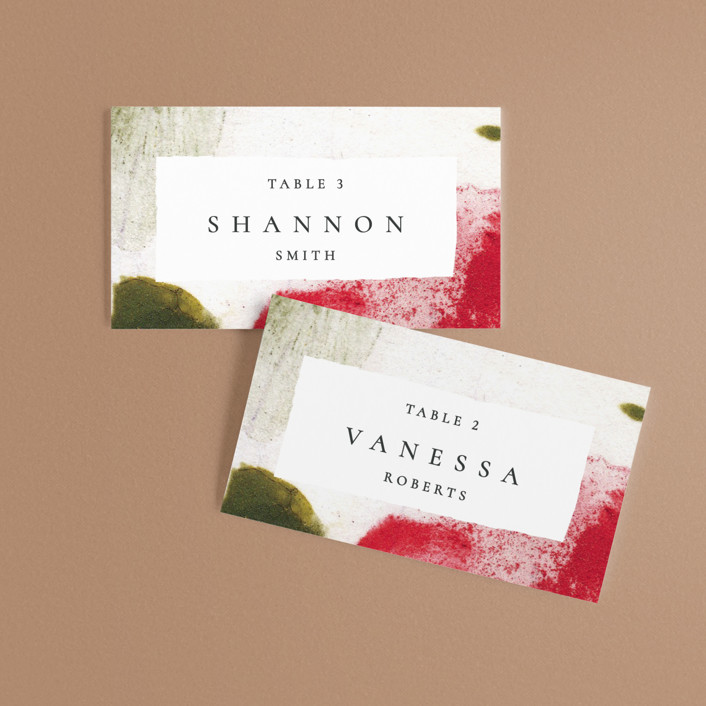 Wild Roses Place Cards by Sumak Studio | Minted