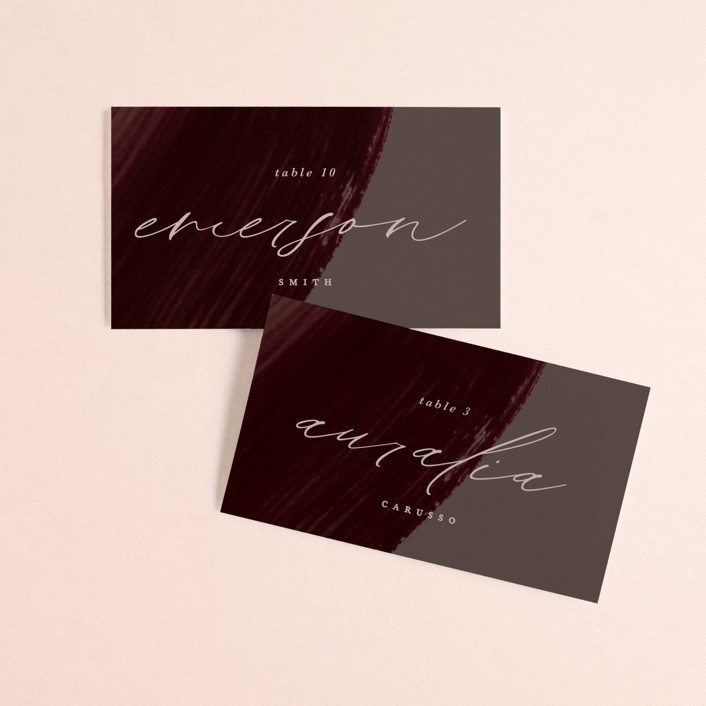 Garnet Place Cards by Olivia Kanaley Inman | Minted