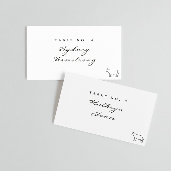 Defined (Beef) Place Cards by mo kelley | Minted
