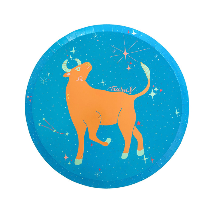 Zodiac Taurus Dinner Plates - Set of 8 Party Plates and Bowls by ...
