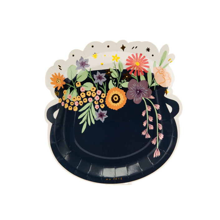 Cauldron Dinner Paper Plates - Pack of 8 Party Plates and Bowls by MA ...