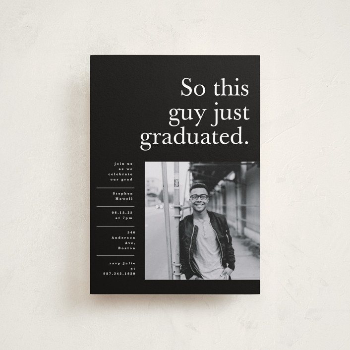 Still Graduating Petite Graduation Party Invitations by Corinne Malesic ...