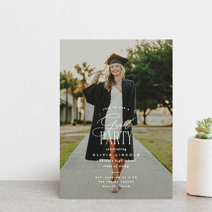 classic party Petite Graduation Party Invitations by Creo Study | Minted