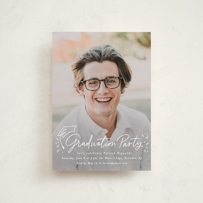 Cap off Petite Graduation Party Invitations by Creo Study | Minted