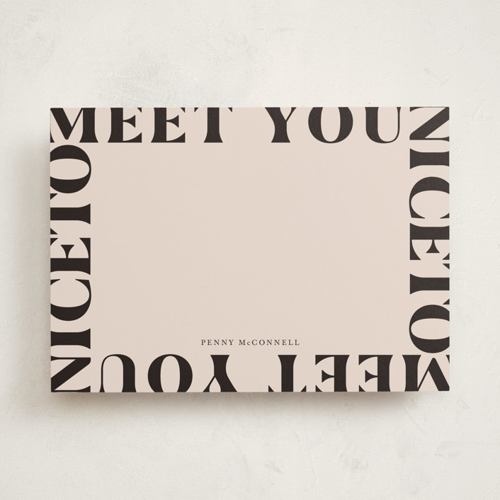 Nice 5x7 Personalized Stationery by Up Up Creative | Minted