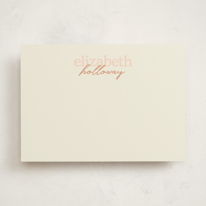 Stacked Names 5x7 Personalized Stationery by Ellen Schlegelmilch | Minted