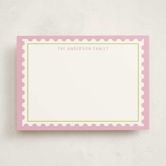 Postage Stamp 5x7 Personalized Stationery by Ilene Guy | Minted