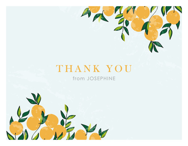 Orange Tree Bridal Shower Thank You Cards by Monica Schafer | Minted