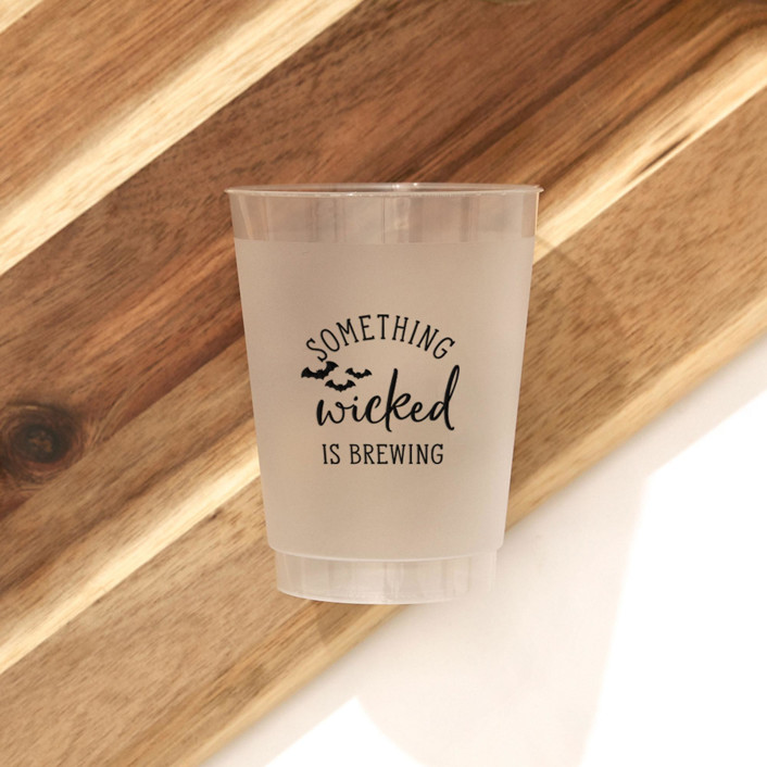 Personalized Something Wicked Frosted Plastic Cup, set of 50 Party Cups ...