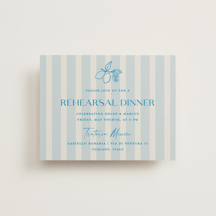 Mediterraneo Rehearsal Dinner Cards by Pati Cascino | Minted