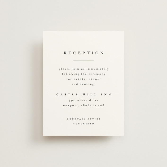 Conley Reception Cards by Kristie Kern | Minted