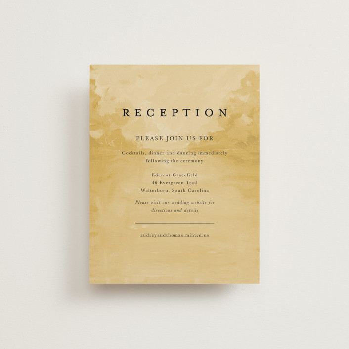 Silhouette Reception Cards by Lindsay Megahed | Minted
