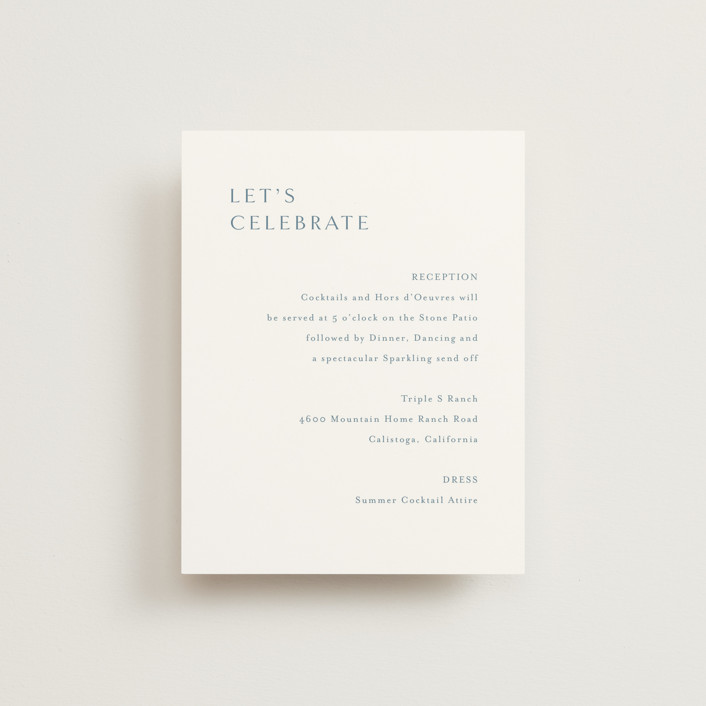 graceful Reception Cards by Jennifer Postorino | Minted
