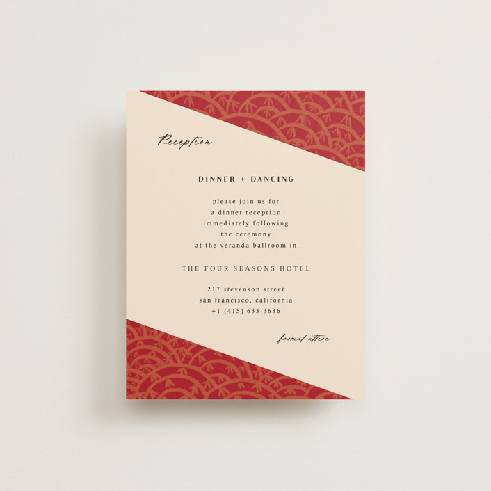 Mizu Pattern Reception Cards by Kanika Mathur | Minted