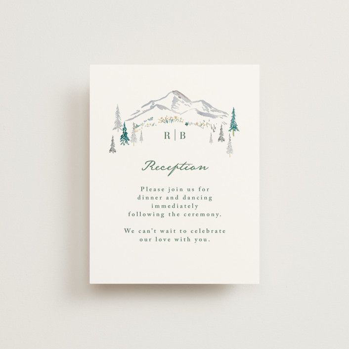 Plain Air Reception Cards by Petra Kern | Minted