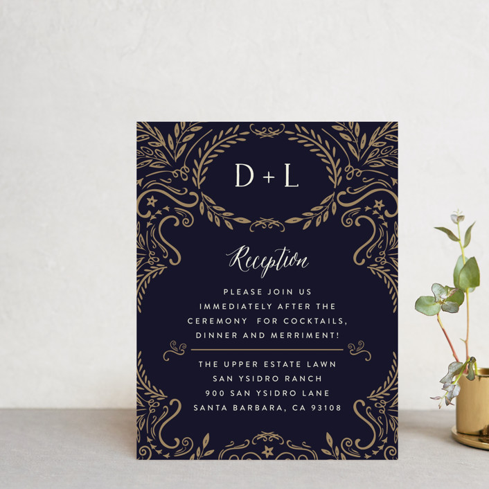 Wedding Enchantment Reception Cards by Chris Griffith | Minted