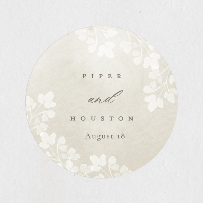 Greenery Swash Rehearsal Dinner Favor Stickers by Robert and Stella ...