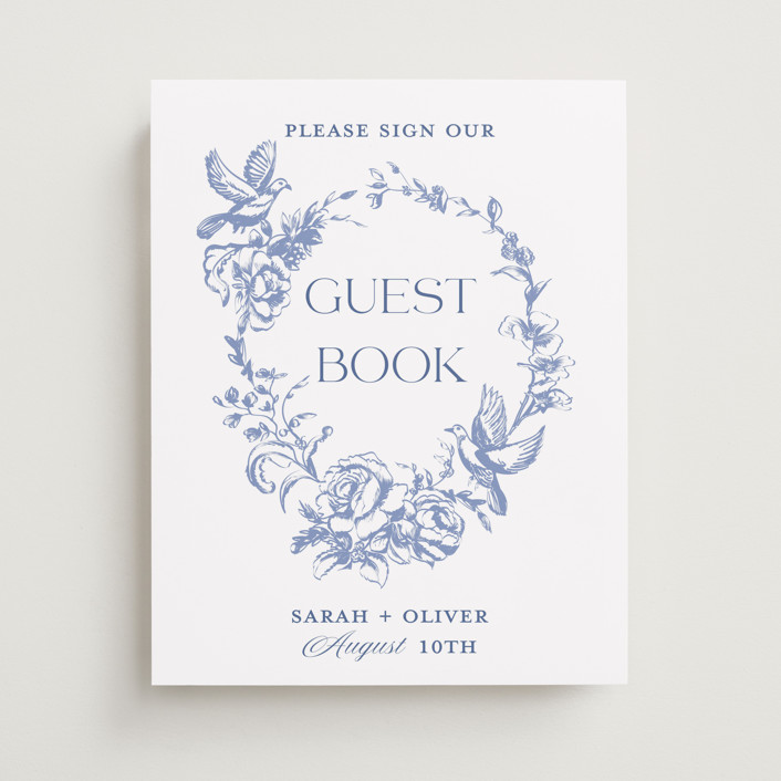 Dreamy Toile Reception Signs by Teju Reval | Minted