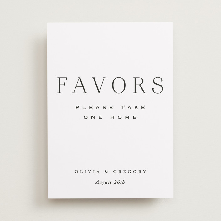 Classy Type Reception Signs by Hooray Creative | Minted