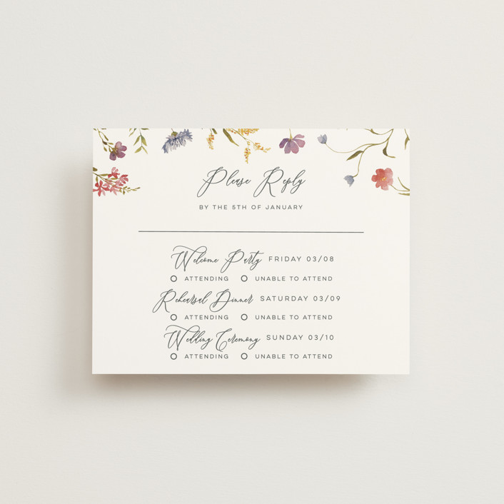 Untied Multi-Event RSVP Cards by Erin Hodges | Minted