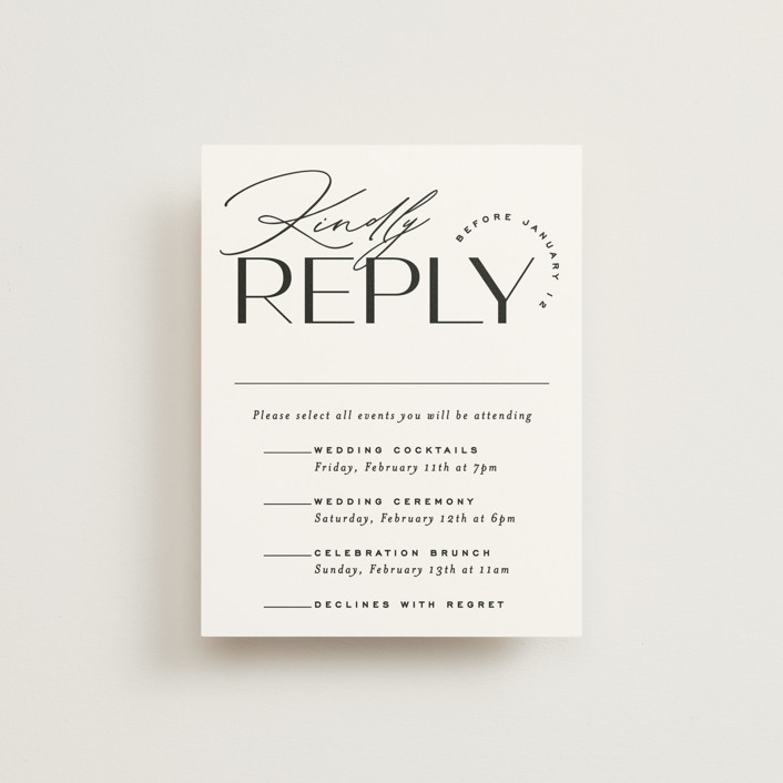 Union Stack Multi-Event RSVP Cards by Jessica Corliss | Minted