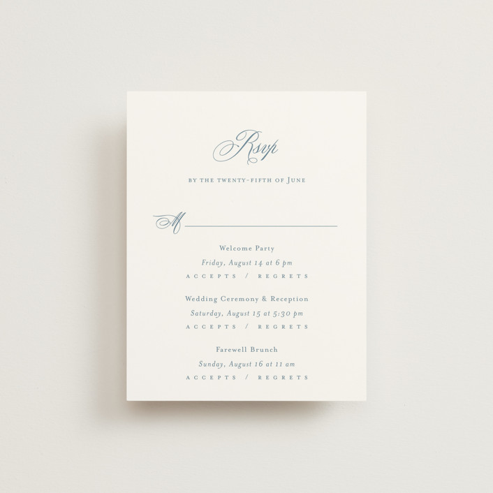 Empire Multi-Event RSVP Cards by Jennifer Postorino | Minted
