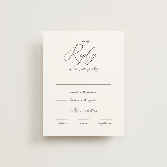 Poem RSVP Cards by Maja Cunningham | Minted