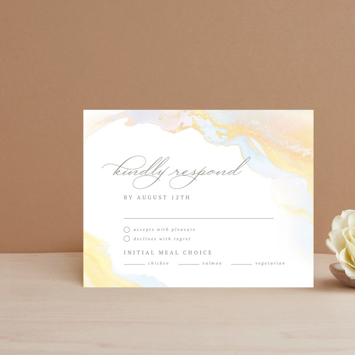 The whisper of the waves RSVP Cards by Helen Halik | Minted