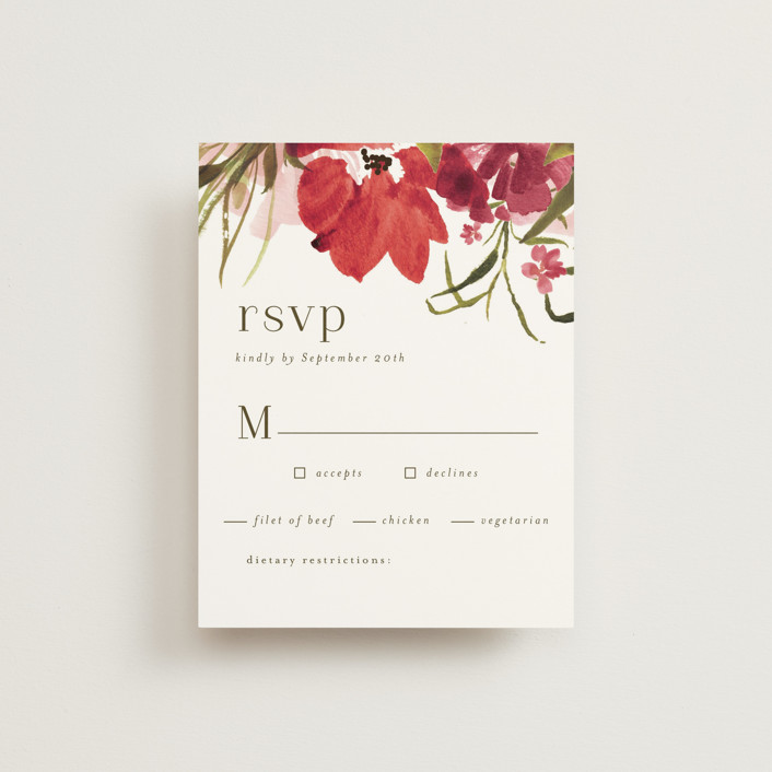 wispy RSVP Cards by Angela Marzuki | Minted