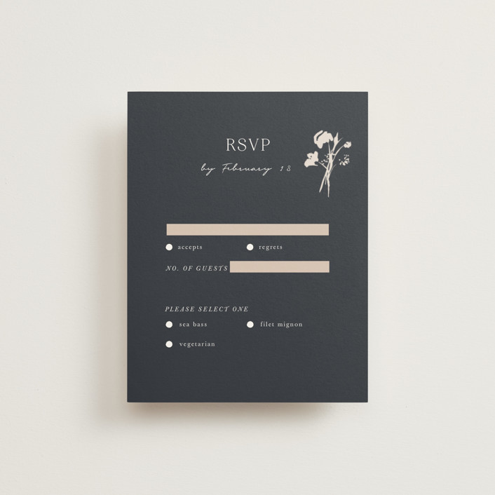 Floral Monogram RSVP Cards by Lindsay Megahed | Minted