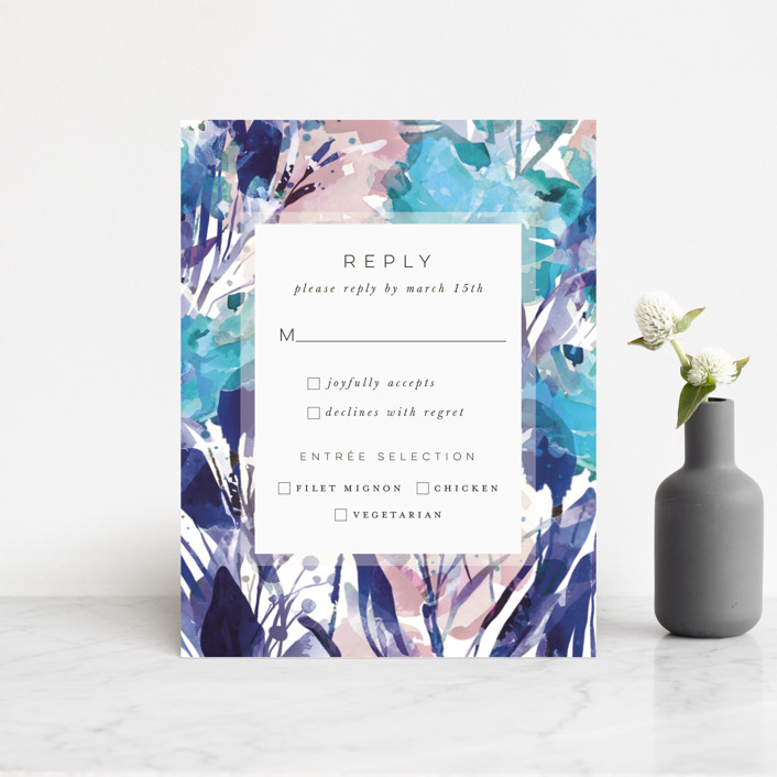 Blissful Blooms RSVP Cards by Grace Kreinbrink | Minted