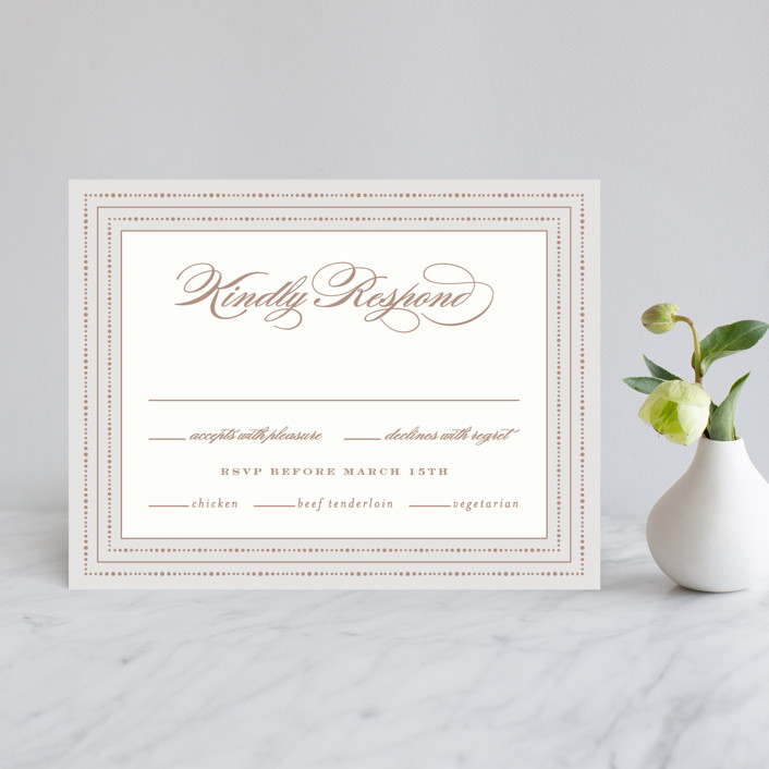 Simply Grand RSVP Cards by Hooray Creative | Minted