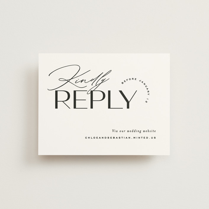 Union Stack RSVP Online Enclosure Cards by Jessica Corliss | Minted