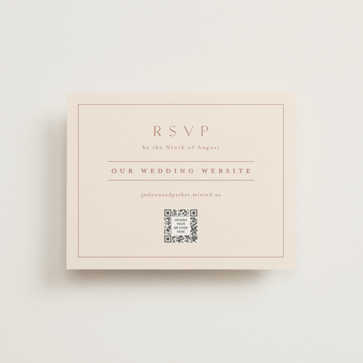 Warm affection RSVP Online Enclosure Cards by Stacey Meacham | Minted