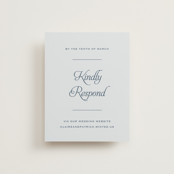 Modernne RSVP Online Enclosure Cards by Carolyn MacLaren | Minted