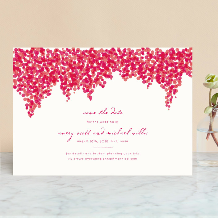 Bougainvillea Retired Save The Date Cards by Laura Hankins | Minted