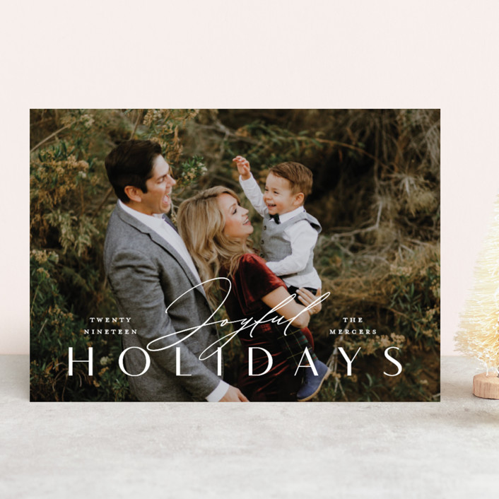 Elevated Joy Holiday Photo Cards by Lauren Chism | Minted