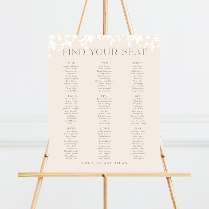 Everly Custom Seating Chart by Kristie Kern | Minted