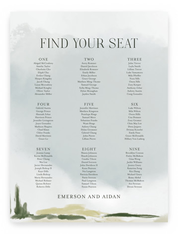 Estate Custom Seating Chart by Rebecca Durflinger | Minted