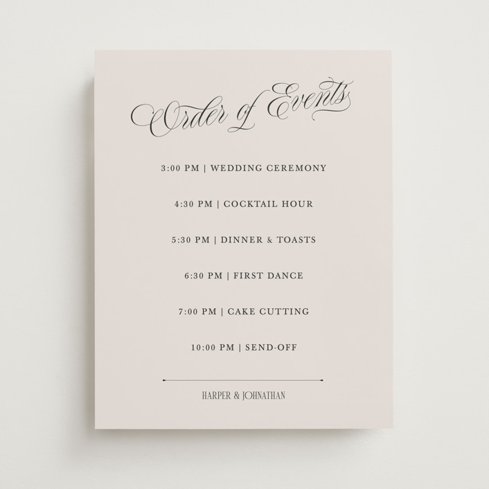 Mirin Schedule Signs by Kate Ahn | Minted