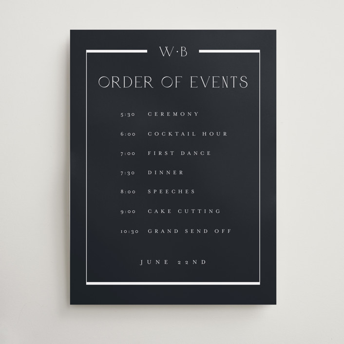 Luster Schedule Signs by Stacey Meacham | Minted